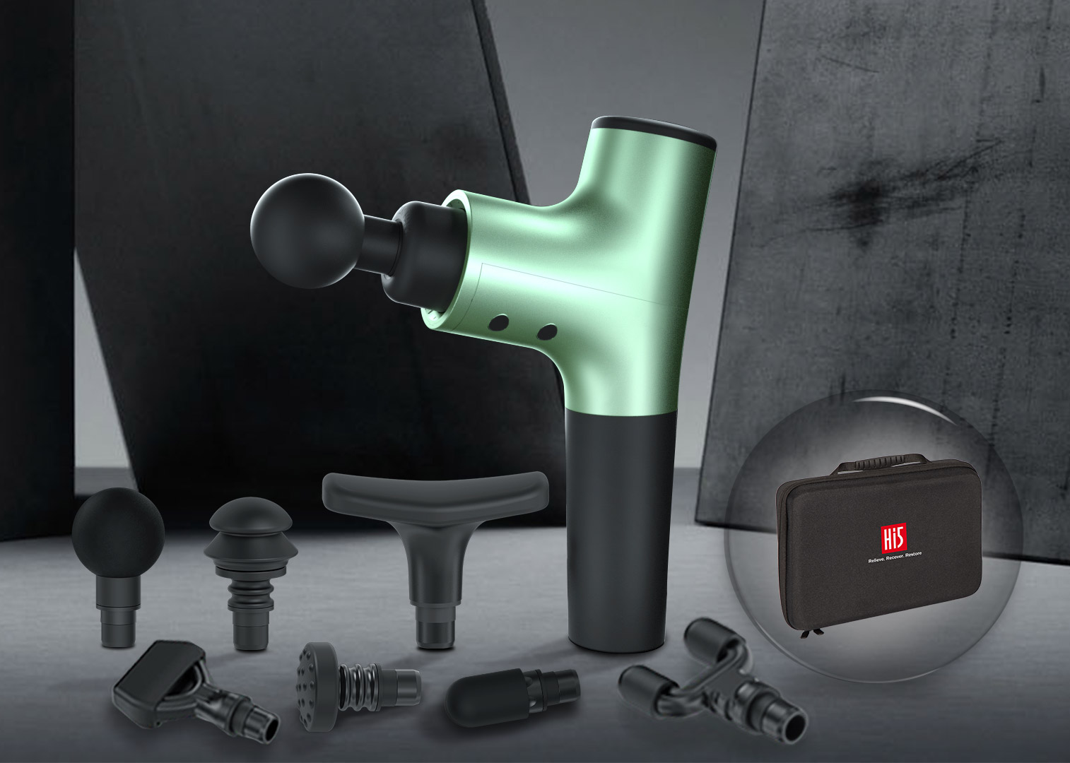 Hi5 Nova Ultra Quiet Deep Tissue Percussion Vibration Massage Device ...